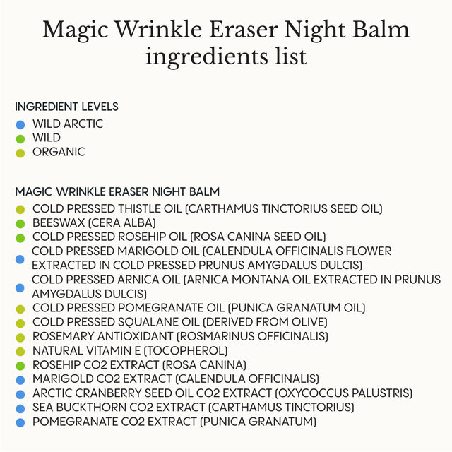 Magic Wrinkle Eraser Night Balm | Frøya Organics